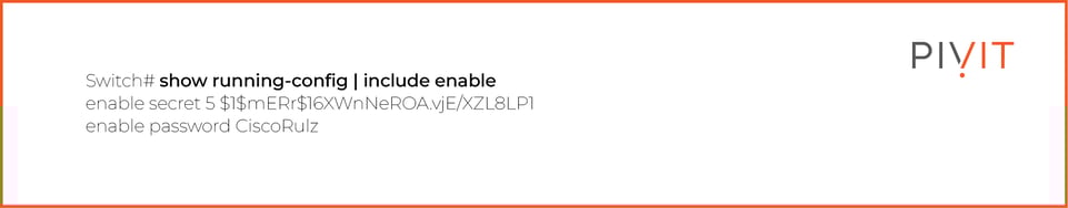 Securing Access To Privileged Exec Mode